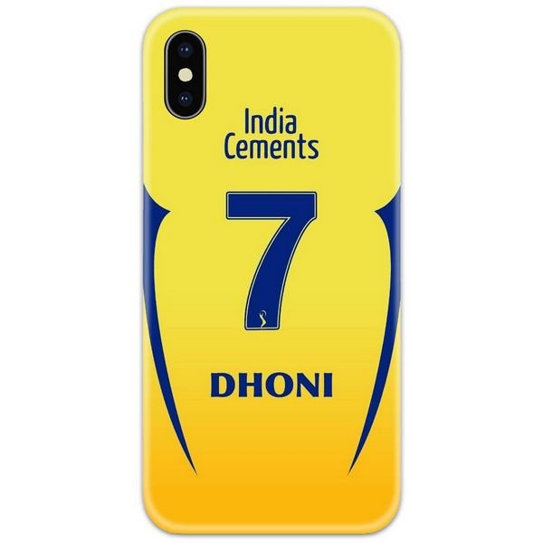 Dhoni Jersey Number 7 Back Slim Case Back Cover | ShopperShine