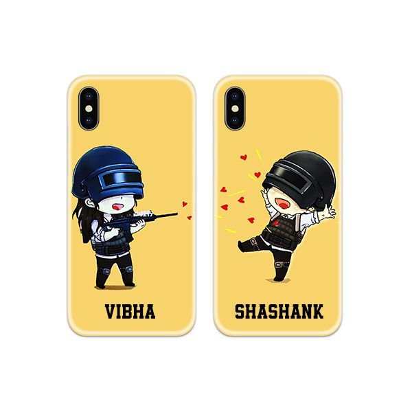 PUBG Players Couple Case Back Covers | ShopperShine