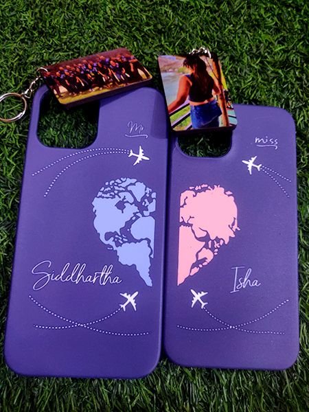 Travel around World Couple Case Back Covers | ShopperShine